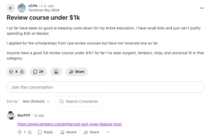 Best CPA Review Courses by Reddit Users
